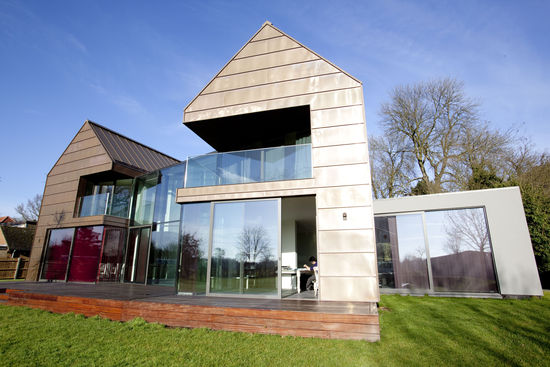 Exterior Bronze House Two Wings Each Editorial Stock Photo - Stock ...