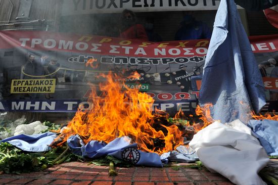 Symbolic Burn Uniforms By Health Workers Editorial Stock Photo - Stock ...