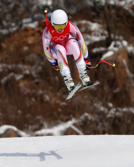 Cande Moreno Andorra During Womens Downhill Editorial Stock Photo ...