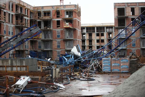 View Damage Construction Site Housing Estate Editorial Stock Photo ...