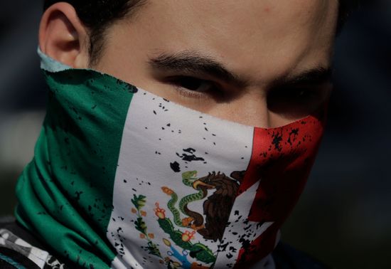 Members Cuban Community Mexico Carry Masks Editorial Stock Photo ...
