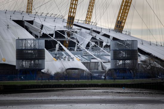 Parts Roof O2 Arena Were Damaged Editorial Stock Photo - Stock Image ...