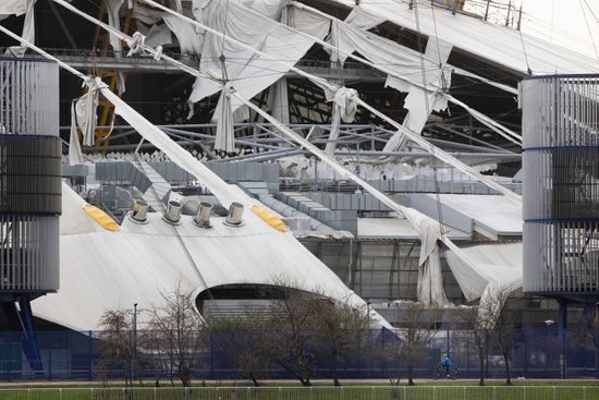 Parts Roof O2 Arena Were Damaged Editorial Stock Photo - Stock Image ...