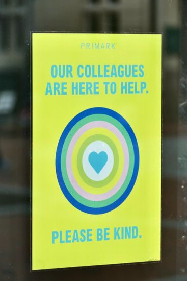 Be Kind Sticker Window Primark Stores Editorial Stock Photo - Stock ...