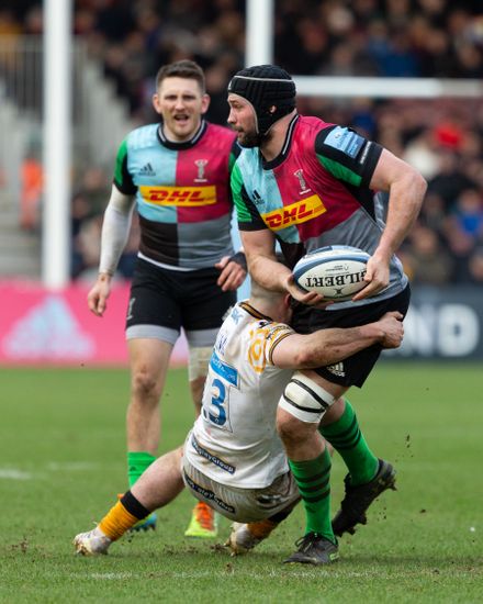 Matt Symons Harlequins Tackled By Sam Editorial Stock Photo - Stock ...