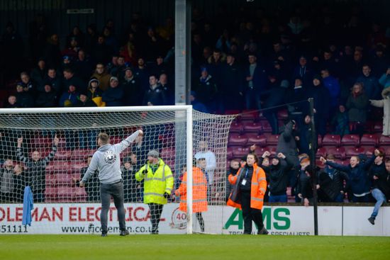 Rochdale Fan Enters Pitch Celebrate During Editorial Stock Photo ...