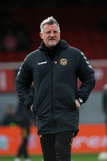 Newport County Assistant Manager Wayne Hatswell Editorial Stock Photo ...