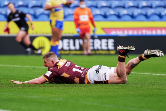 Huddersfields Luke Yates Scores Try Editorial Stock Photo - Stock Image ...