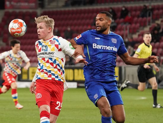 Jonathan Burkhardt Mainz Jonathan Tah Leverkusen Editorial Stock Photo ...