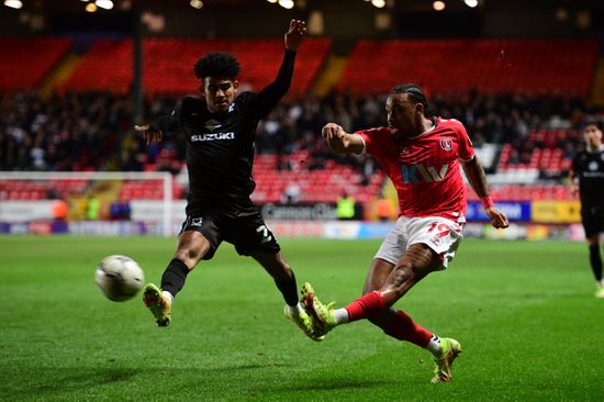 Juan Castillo Charlton Athletic Delivers Cross Editorial Stock Photo ...