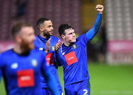Ryan Fallowfield Harrogate Town Celebrates Full Editorial Stock Photo ...