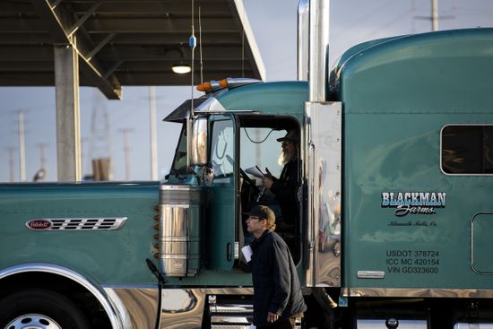 Trucker Waits His Truck During Gathering Editorial Stock Photo - Stock ...