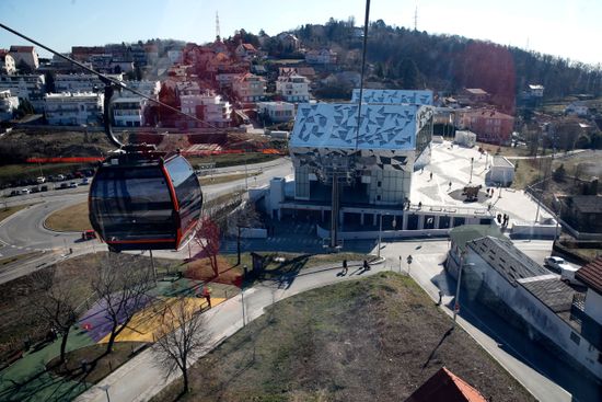 View New Cable Car Connecting Zagreb Editorial Stock Photo - Stock ...