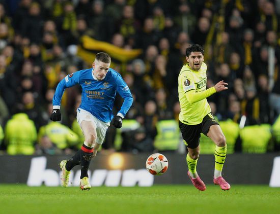 Ryan Kent Rangers Runs Away Mahmoud Editorial Stock Photo - Stock Image ...