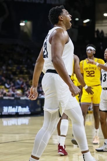 Colorado Buffaloes Forward Evan Battey 21 Editorial Stock Photo - Stock ...