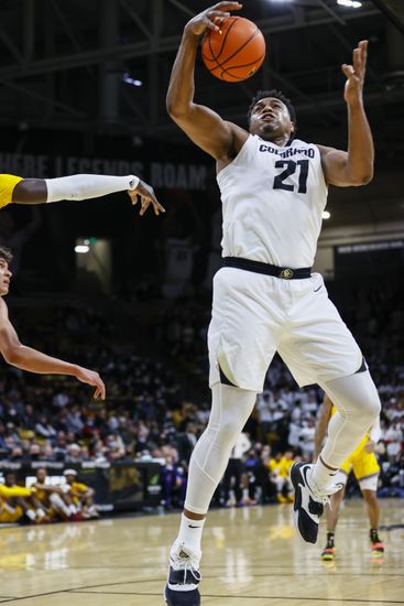 Colorado Buffaloes Forward Evan Battey 21 Editorial Stock Photo - Stock ...