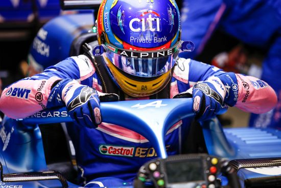 Fernando Alonso Btw Alpine F1 Team Editorial Stock Photo - Stock Image ...