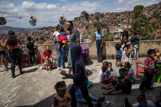 Children Attend Carnival Party Petare Favela Editorial Stock Photo ...