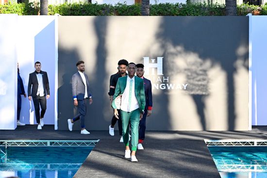 Model Walks Runway Wearing Isaiah Hemmingway Editorial Stock Photo ...
