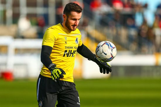 Bristol Rovers Goalkeeper James Belshaw Warms Editorial Stock Photo ...
