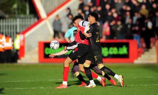 Travis Johnson Crewe Alexandra Jostles Kion Editorial Stock Photo ...