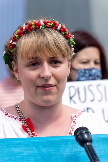 Woman Fights Back Tears She Interviewed Editorial Stock Photo - Stock ...