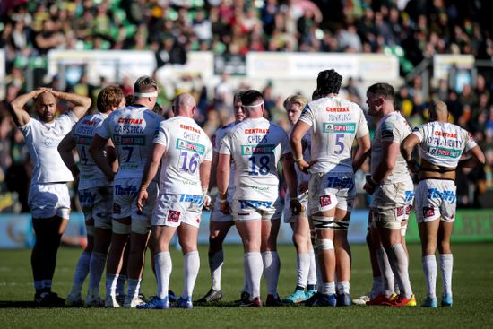 Exeter Chiefs Huddle Editorial Stock Photo - Stock Image | Shutterstock