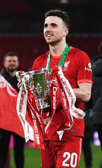 Diogo Jota Liverpool Celebrates Trophy After Editorial Stock Photo ...