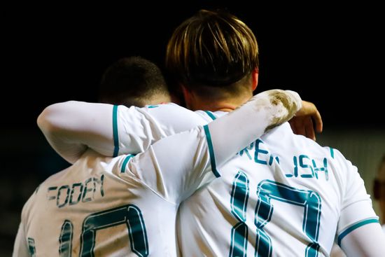 Phil Foden Jack Grealish Manchester City Redaktionelles Stockfoto ...