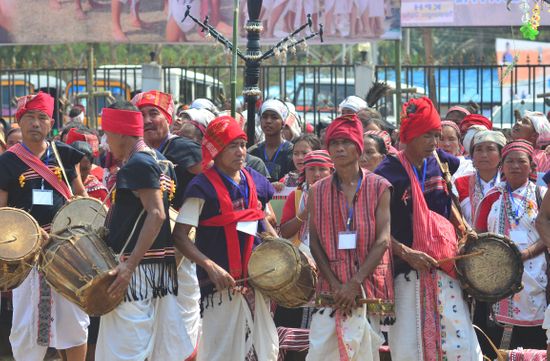 Cultural Troupe Karbi Tribe Performs During Editorial Stock Photo ...