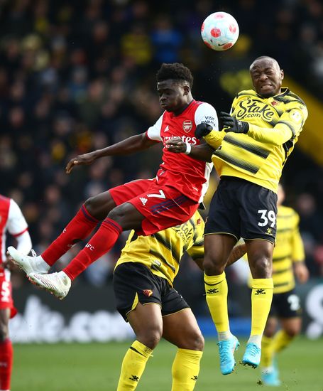 Bukayo Saka Arsenal Competes Ball Edo - Foto de stock de contenido ...