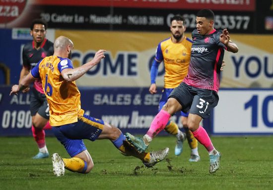 Exeter City Player Josh Coley Tackled Editorial Stock Photo - Stock ...