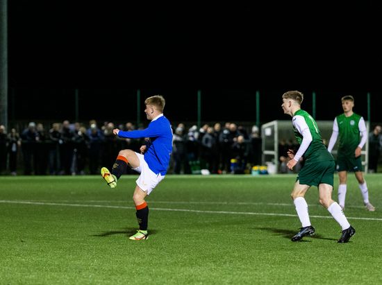 Rangers U18s Midfielder Charlie Lindsay Scores Editorial Stock Photo ...