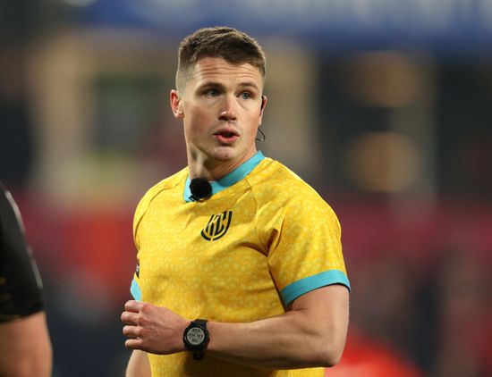 Munster Vs Dragons Referee Sam Grovewright Editorial Stock Photo ...