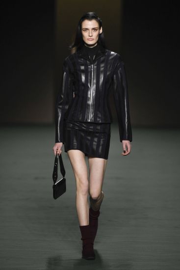 Model Wearing Original Creation Womenswear Winter Editorial Stock Photo ...
