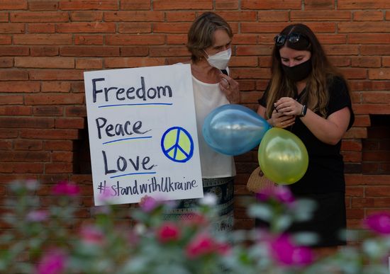 Activists Hold Placard Saying Freedom Peace Editorial Stock Photo ...
