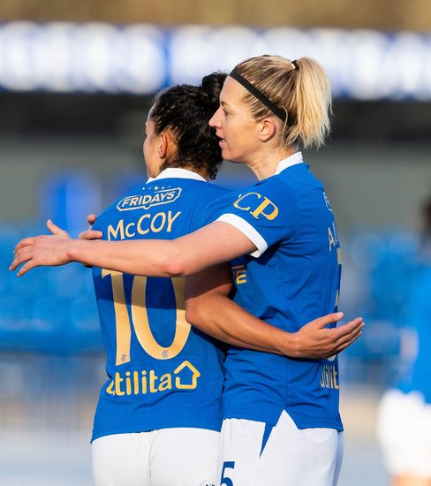 Rangers Womens Forward Kayla Mccoy Celebrates Editorial Stock Photo ...