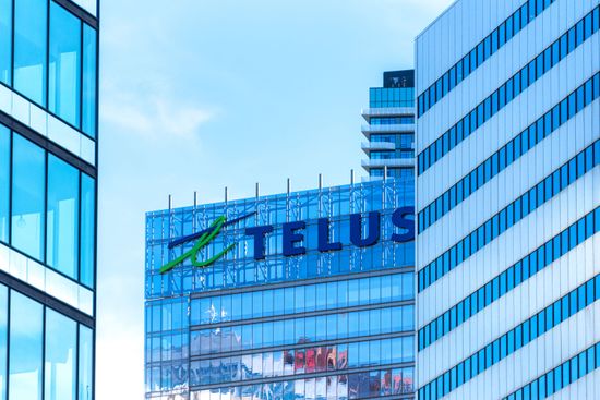 Logo Sign Telus Telecommunication Company On Editorial Stock Photo ...