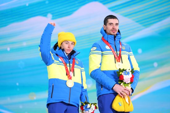 Oksana Shyshkova Guide Andriy Marchenko Ukr Editorial Stock Photo ...