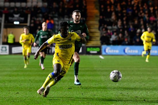 Terry Ablade 17 Afc Wimbledon On Editorial Stock Photo - Stock Image ...