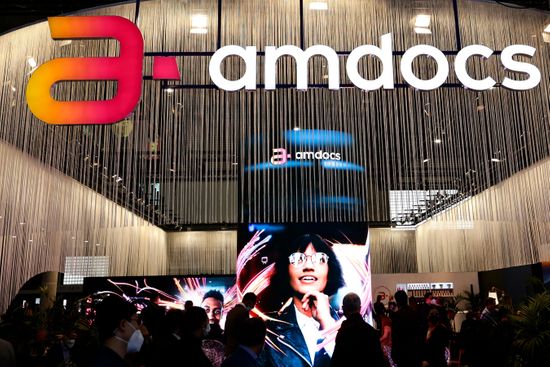 Amdocs Logo Exibited Mobile World Congress Editorial Stock Photo ...