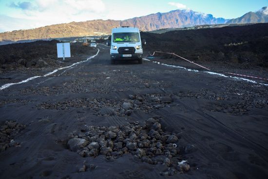 Vehicle Drives On First Road Built Editorial Stock Photo - Stock Image ...