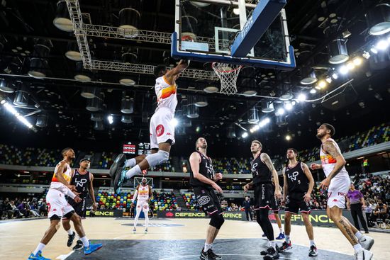 Malcolm Delpeche Bristol Flyers Jumps Score Editorial Stock Photo ...