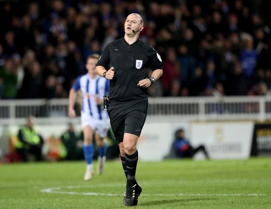 Referee Bobby Madley During Efl Trophy Editorial Stock Photo - Stock ...
