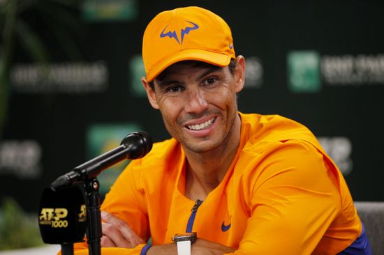 Rafael Nadal Spain Smiles During Press Editorial Stock Photo - Stock ...