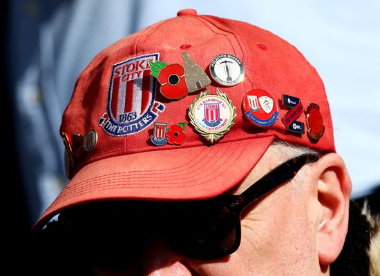 Stoke City Fan Wearing Cap Full Editorial Stock Photo - Stock Image ...
