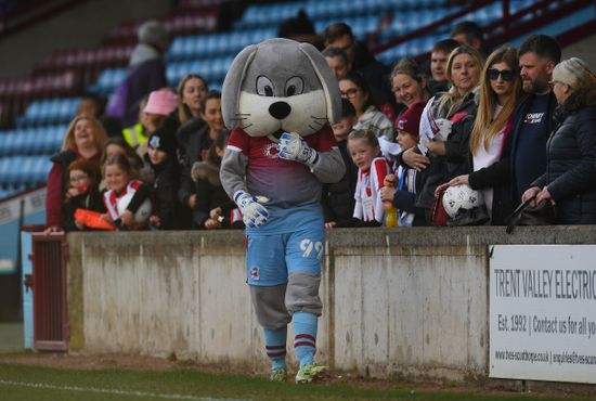 Scunthorpe United Mascot Scunny Bunny Editorial Stock Photo - Stock ...
