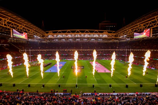 Prematch Pyrotechnics Principality Stadium Editorial Stock Photo ...