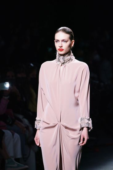 Model Walks Runway Jorge Vazquez Fashion Editorial Stock Photo - Stock ...