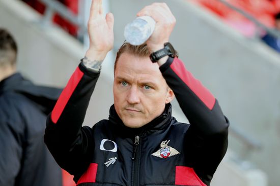 Doncaster Rovers Manager Gary Mcsheffrey Applauds Editorial Stock Photo ...